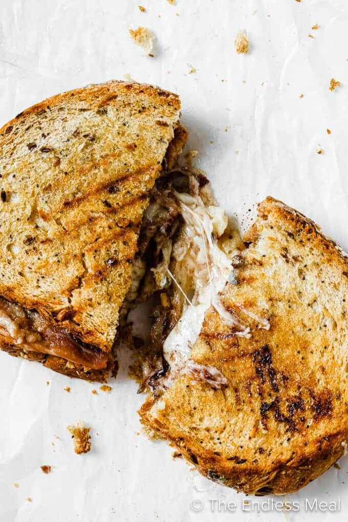 Prosciutto Panini with Blue Cheese