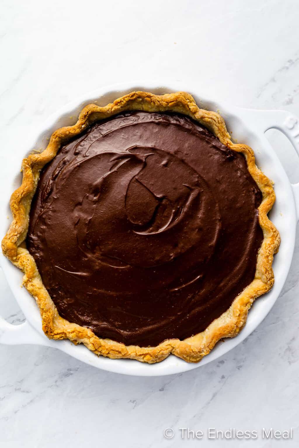 Easy Chocolate Pie (restaurant-quality made at home)
