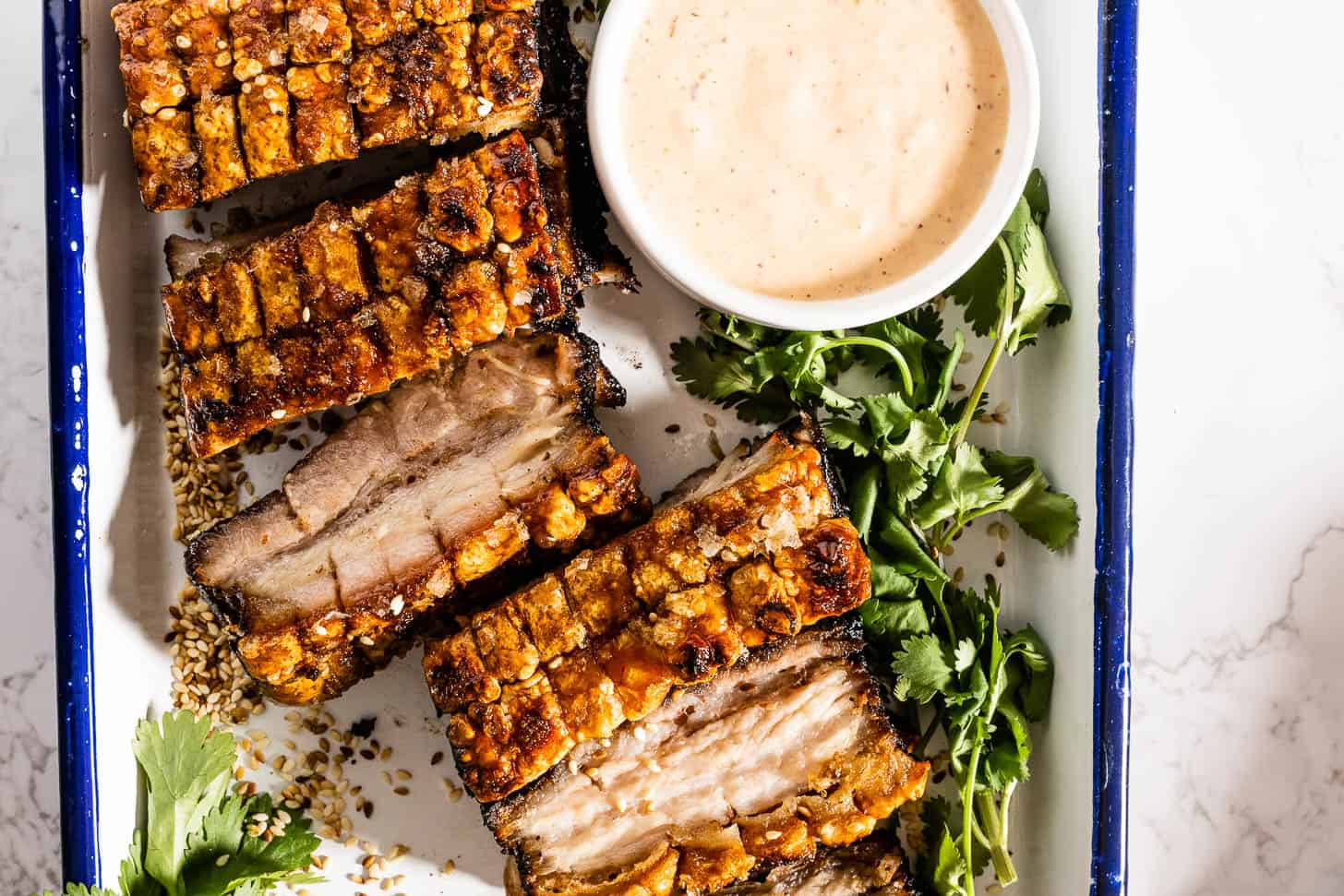 Maple Glazed Pork Belly with Crispy Crackling