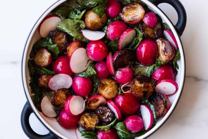 Sautéed Radishes with Sweet White Balsamic Glaze