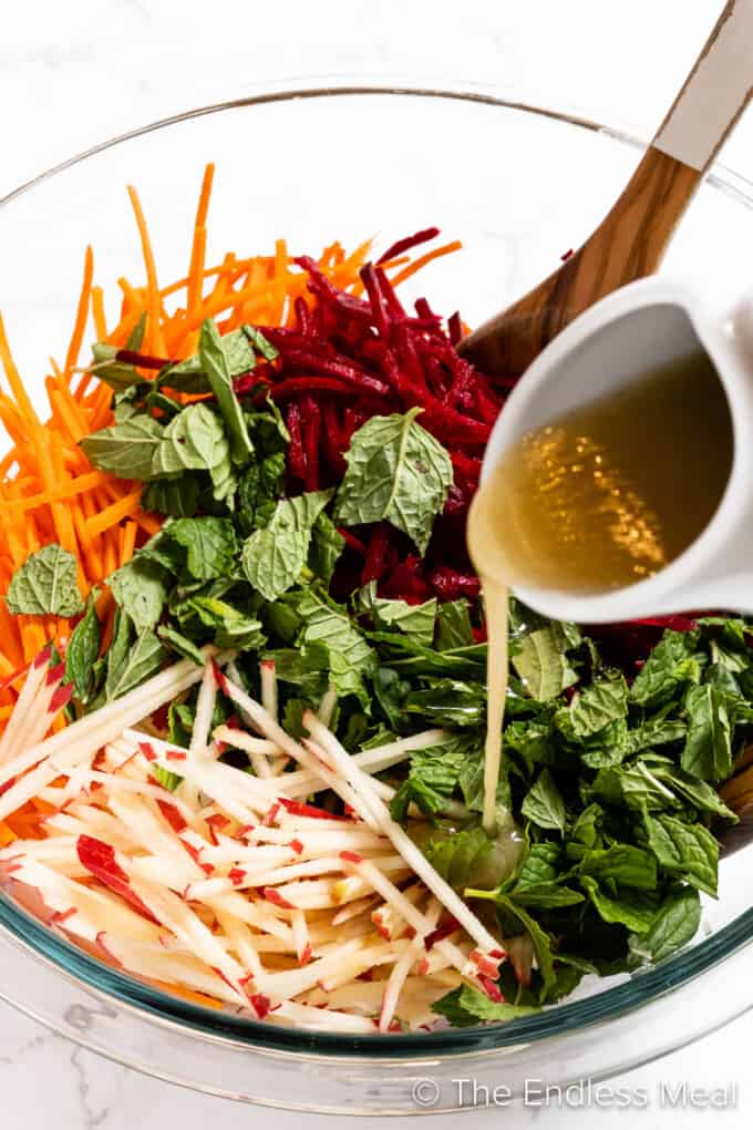 Raw Beet Salad with Carrots and Apples - The Endless Meal®
