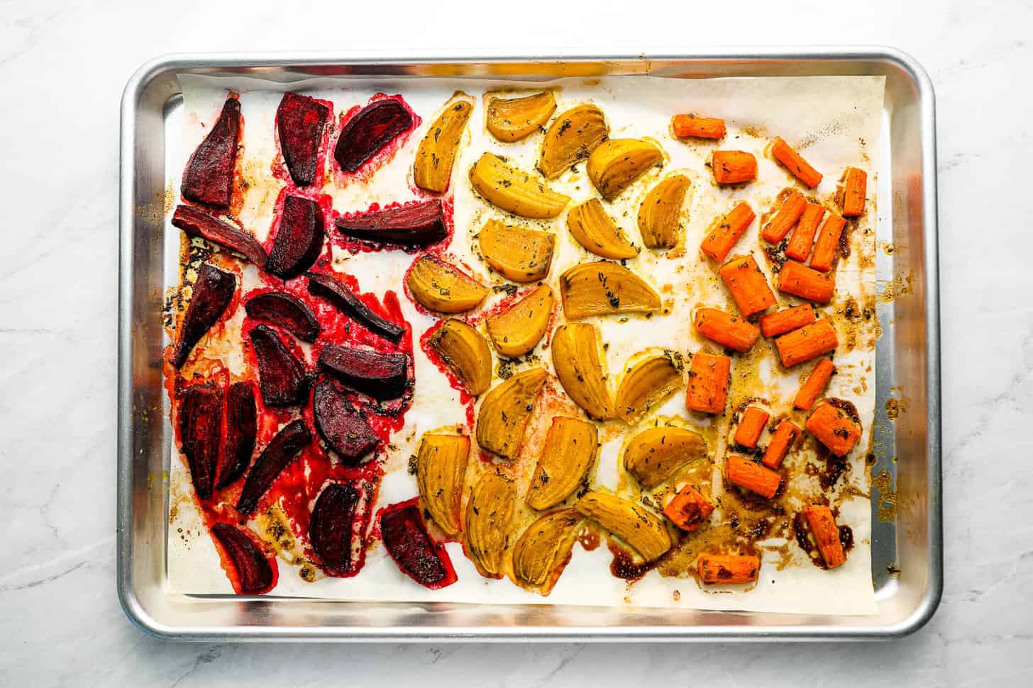 Roasted Root Vegetables with Maple Vanilla Butter