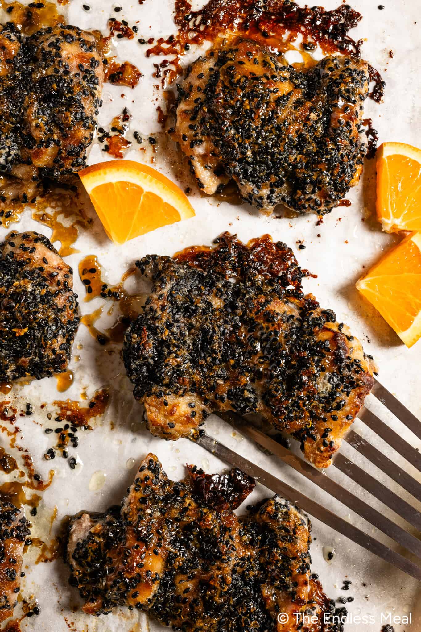 Baked Sesame Orange Chicken
