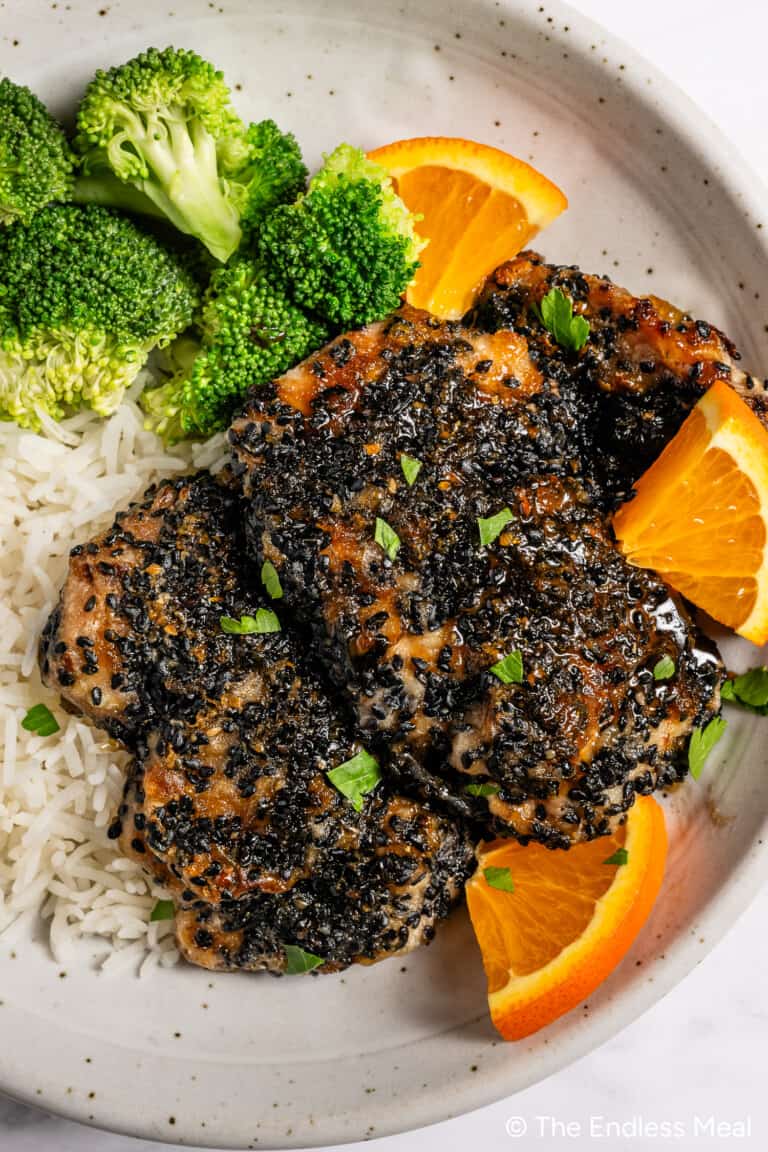 Baked Sesame Orange Chicken