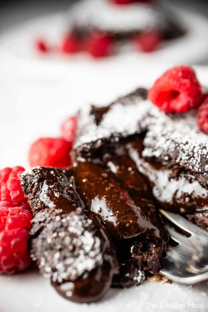Flourless Chocolate Molten Lava Cake