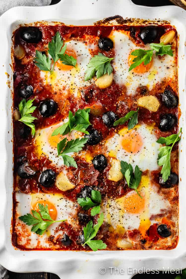 Spanish Eggs with Roasted Garlic