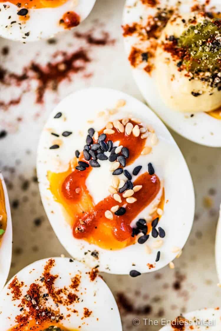 Lazy Deviled Eggs (the easiest deviled eggs recipe!)