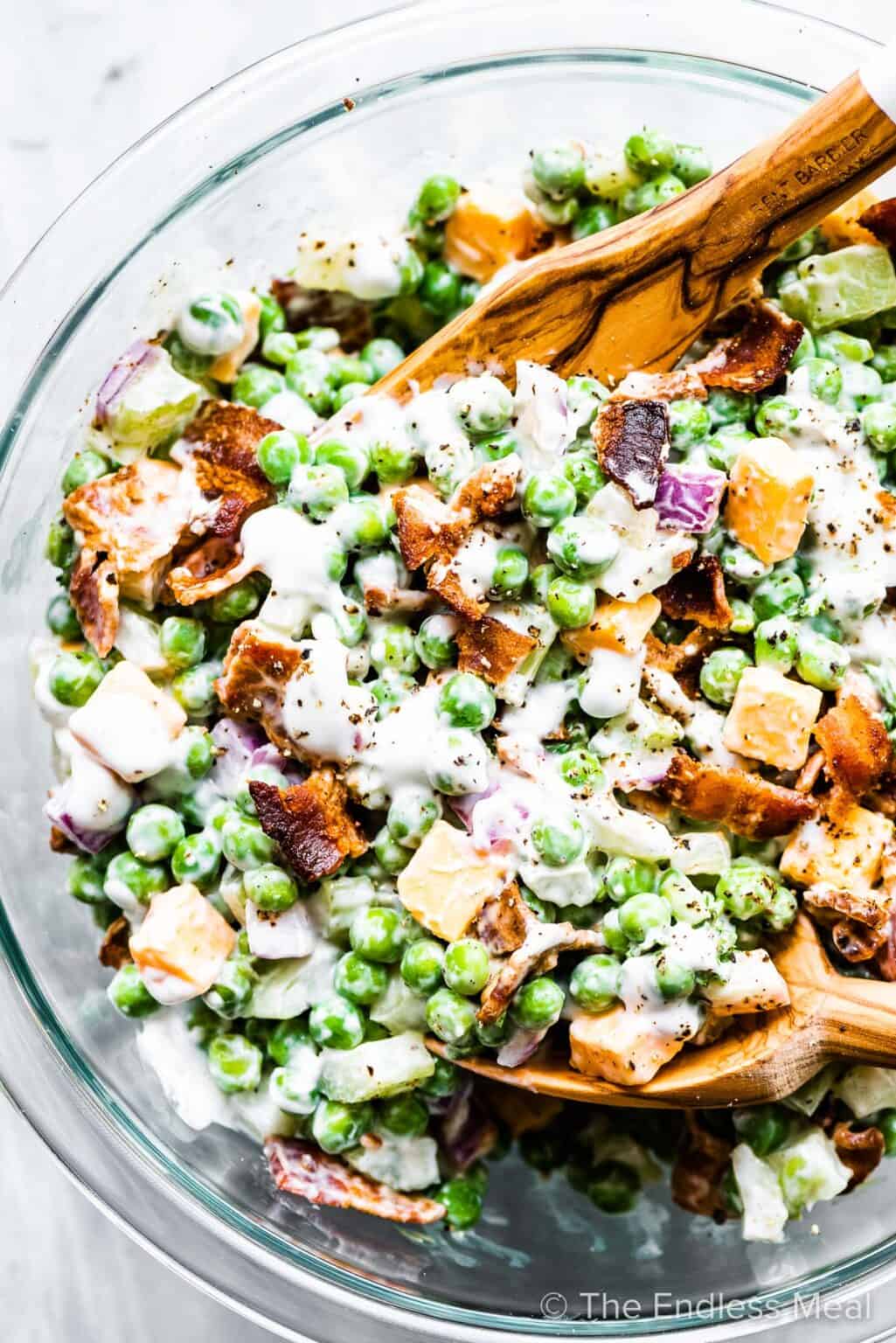 Pea Salad with Bacon