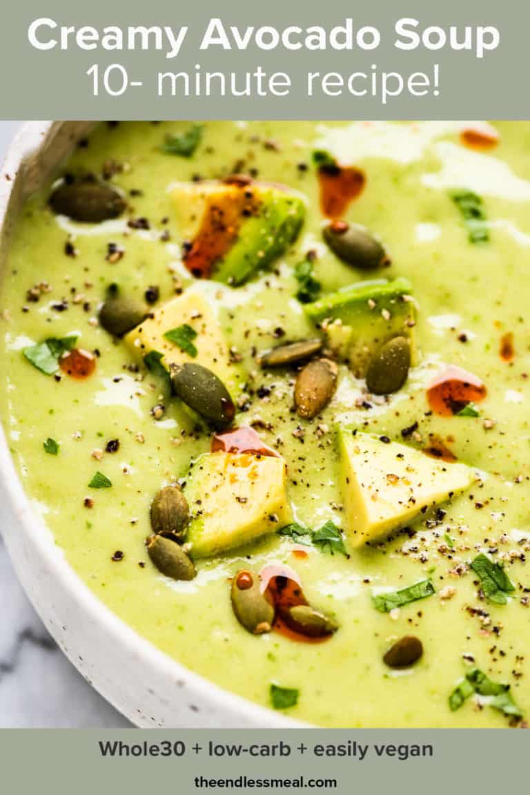 Creamy Avocado Soup (10 minute recipe!) - The Endless Meal®