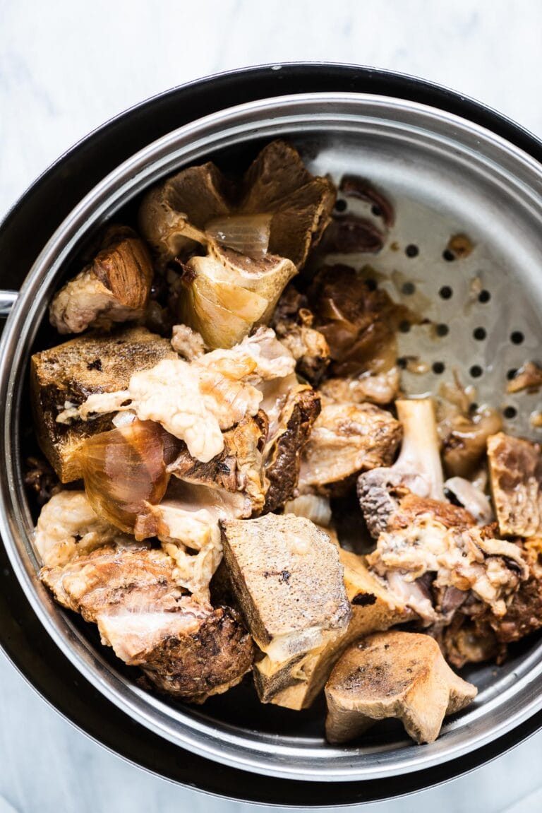 The Best Beef Bone Broth Recipe (for soups and sipping!)