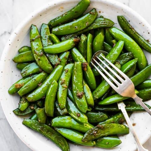 Garlic Butter Sugar Snap Peas Recipe