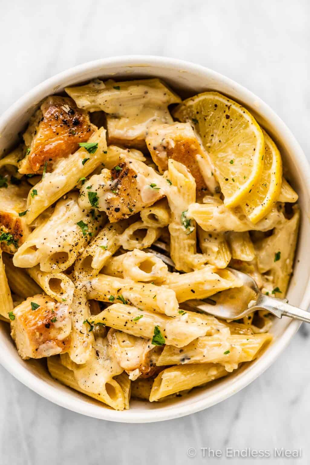 Creamy Lemon Pasta with Chicken
