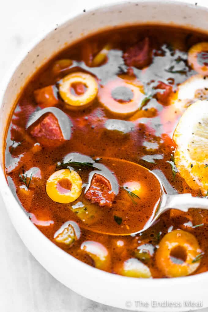 Solyanka Soup (easy to make recipe!) - The Endless Meal®