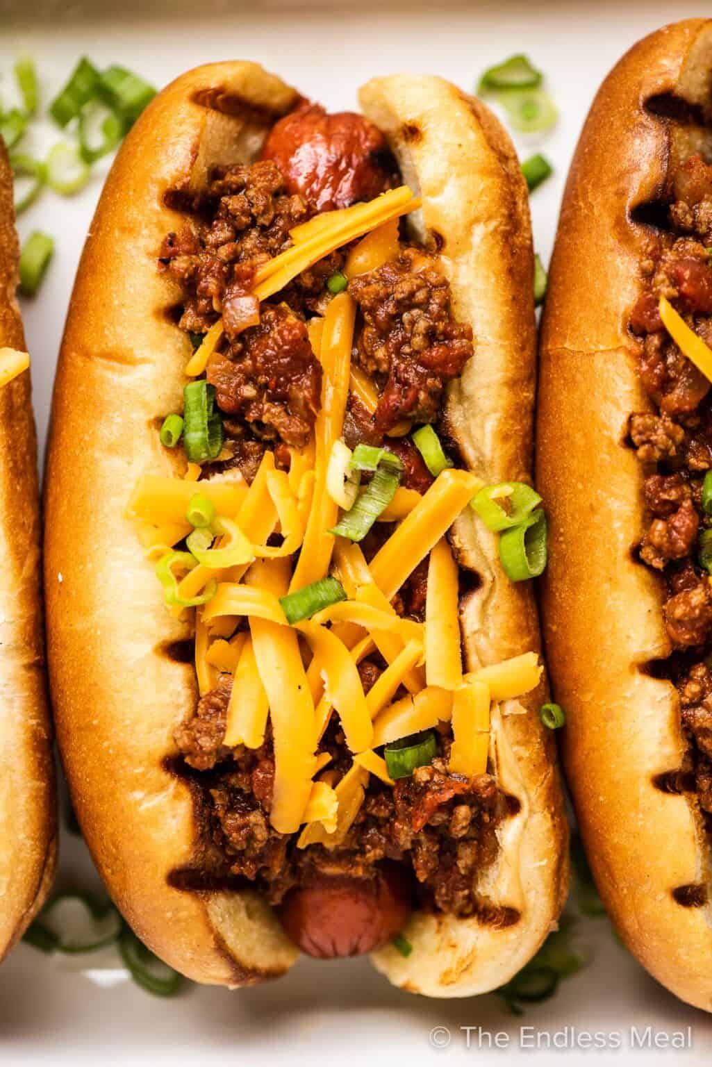 Deliciously Easy Chili Cheese Dog