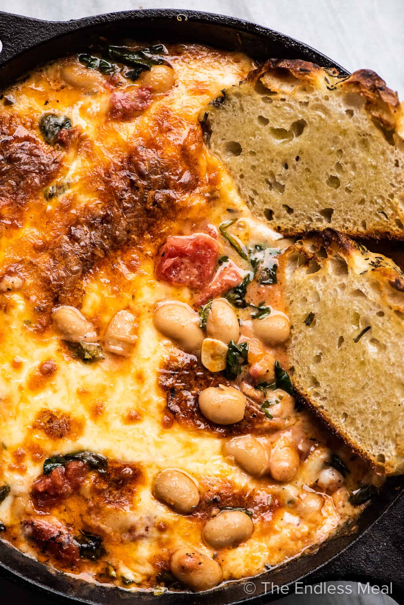 Cheesy White Bean Tomato Bake - The Endless Meal®