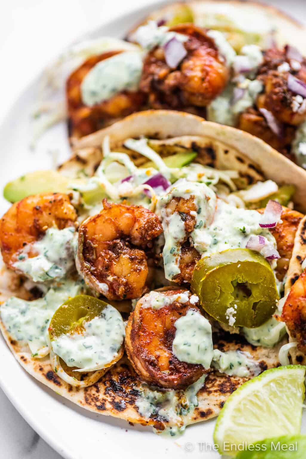 Shrimp Tacos with Slaw - The Endless Meal®