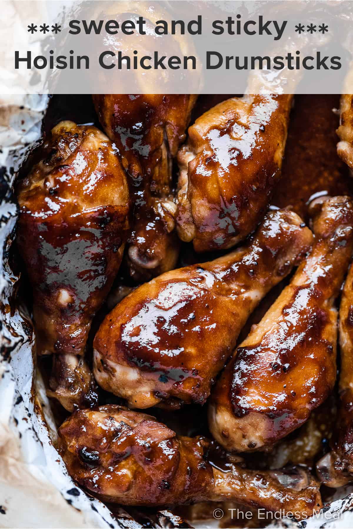 Glazed Hoisin Chicken Drumsticks - The Endless Meal®