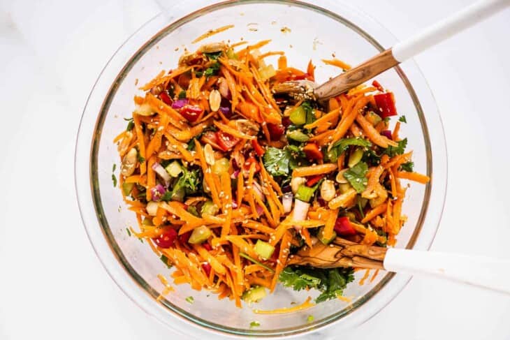 Best Asian Salad Recipe with Sesame Ginger Dressing