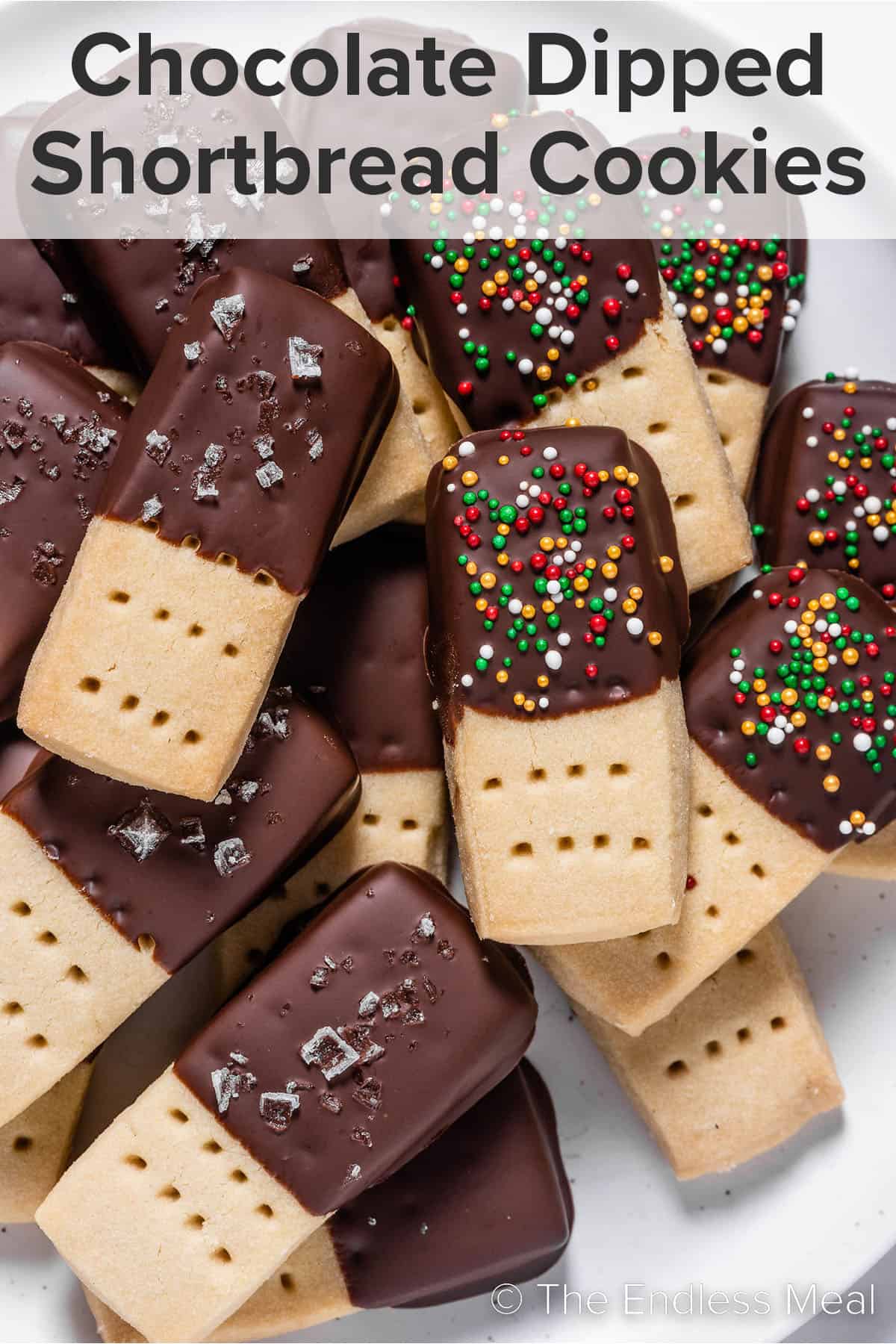 Chocolate Dipped Shortbread Cookies - The Endless Meal®