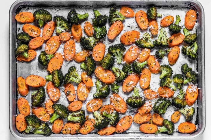 Roasted Broccoli and Carrots