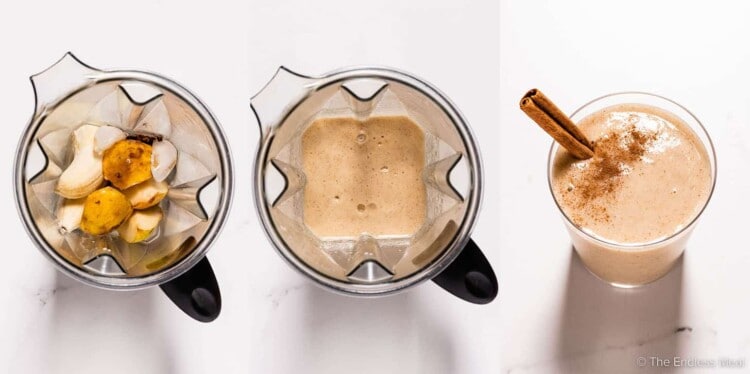 Pear Smoothie with Vanilla and Cinnamon