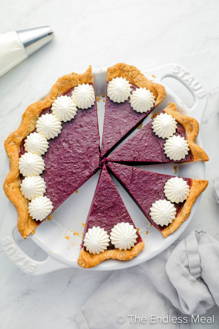 Purple Sweet Potato Pie (The Most Beautiful Pie You'll Ever Make)
