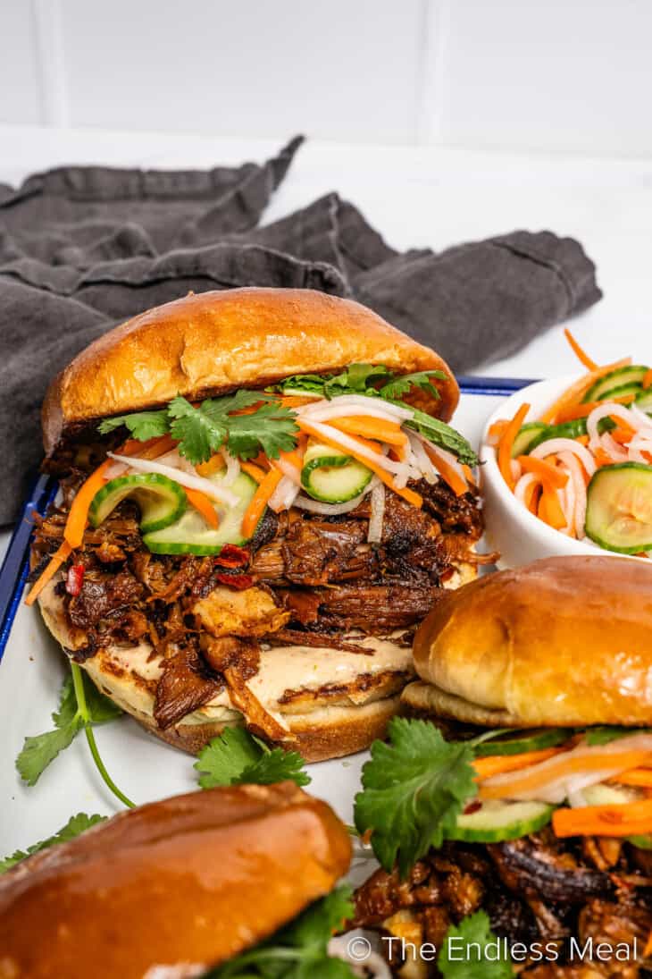 Korean Pulled Pork Sandwich