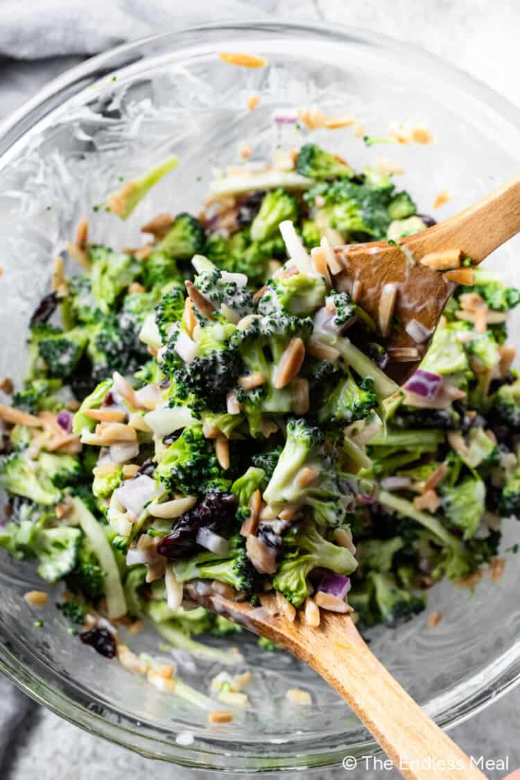 Classic Broccoli Coleslaw with Buttermilk Dressing