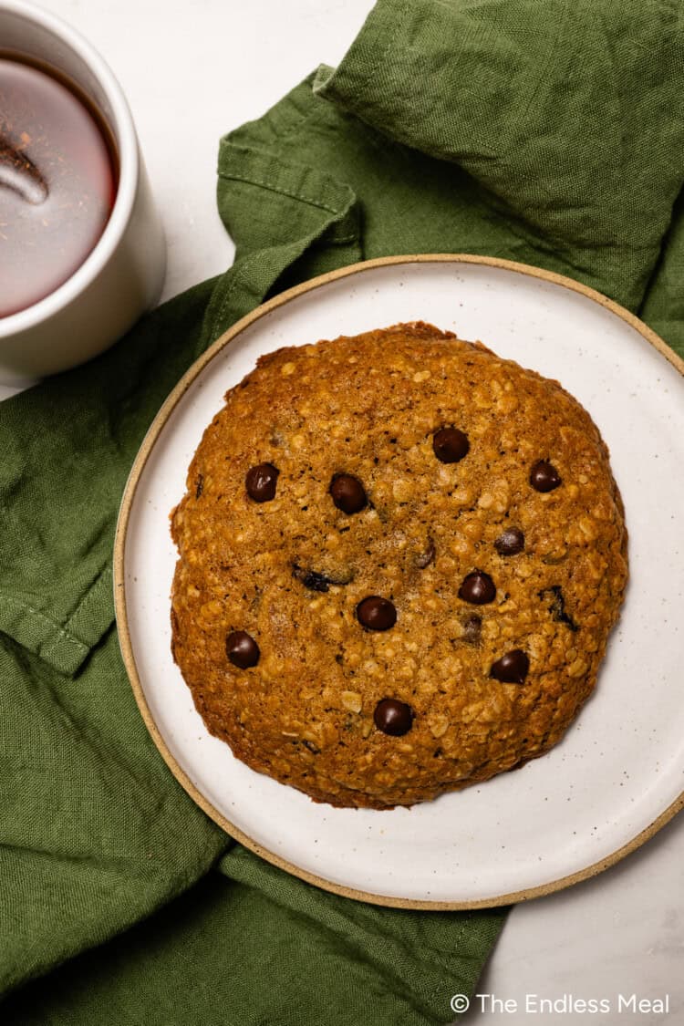 One Big Oatmeal Cookie (in the oven in 5 minutes!)