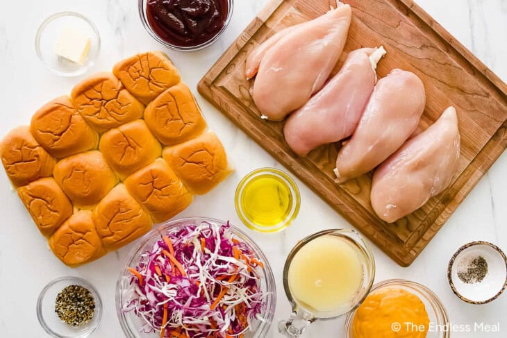 BBQ Chicken Sliders