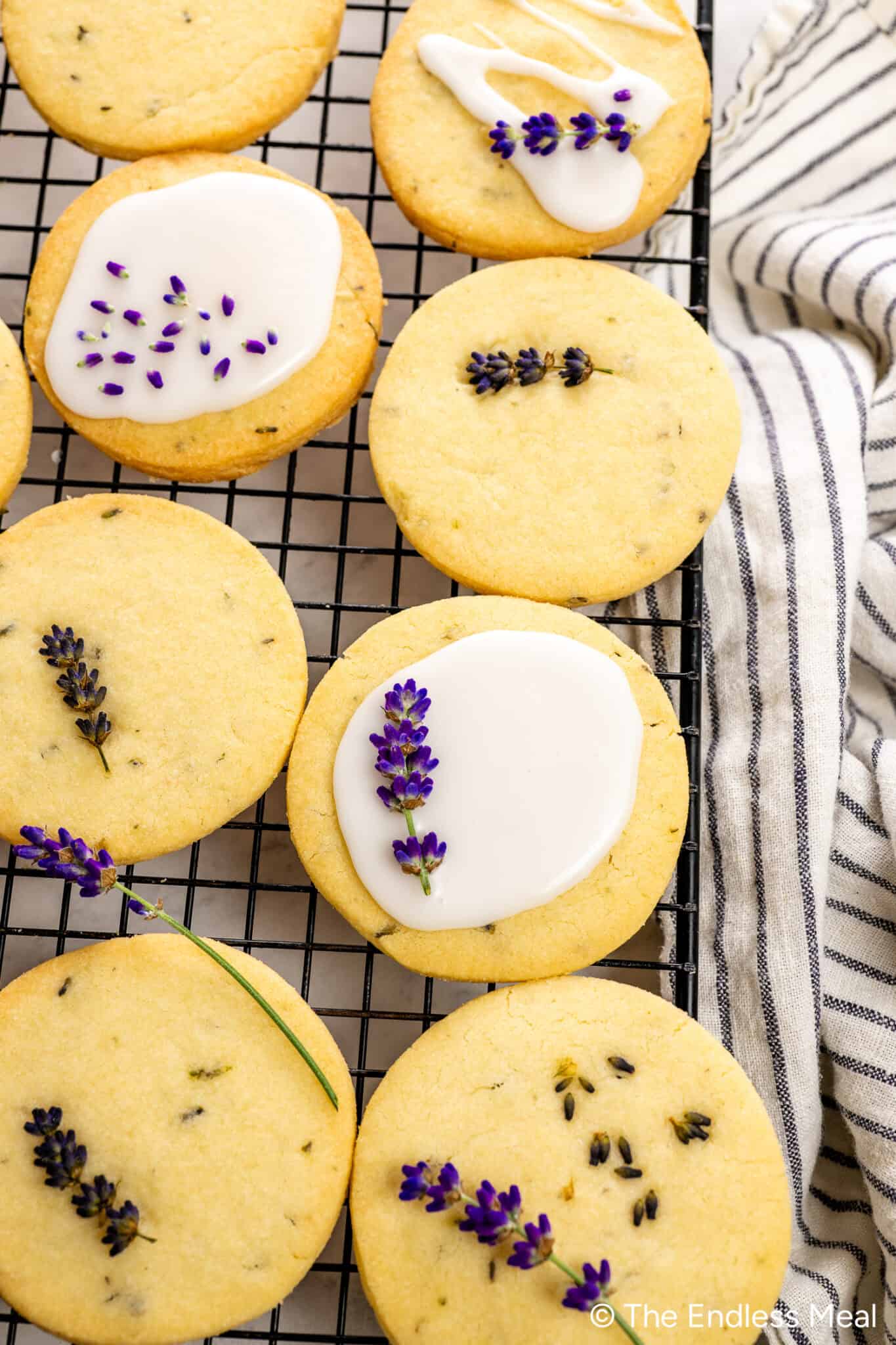 Lavender Shortbread Cookies