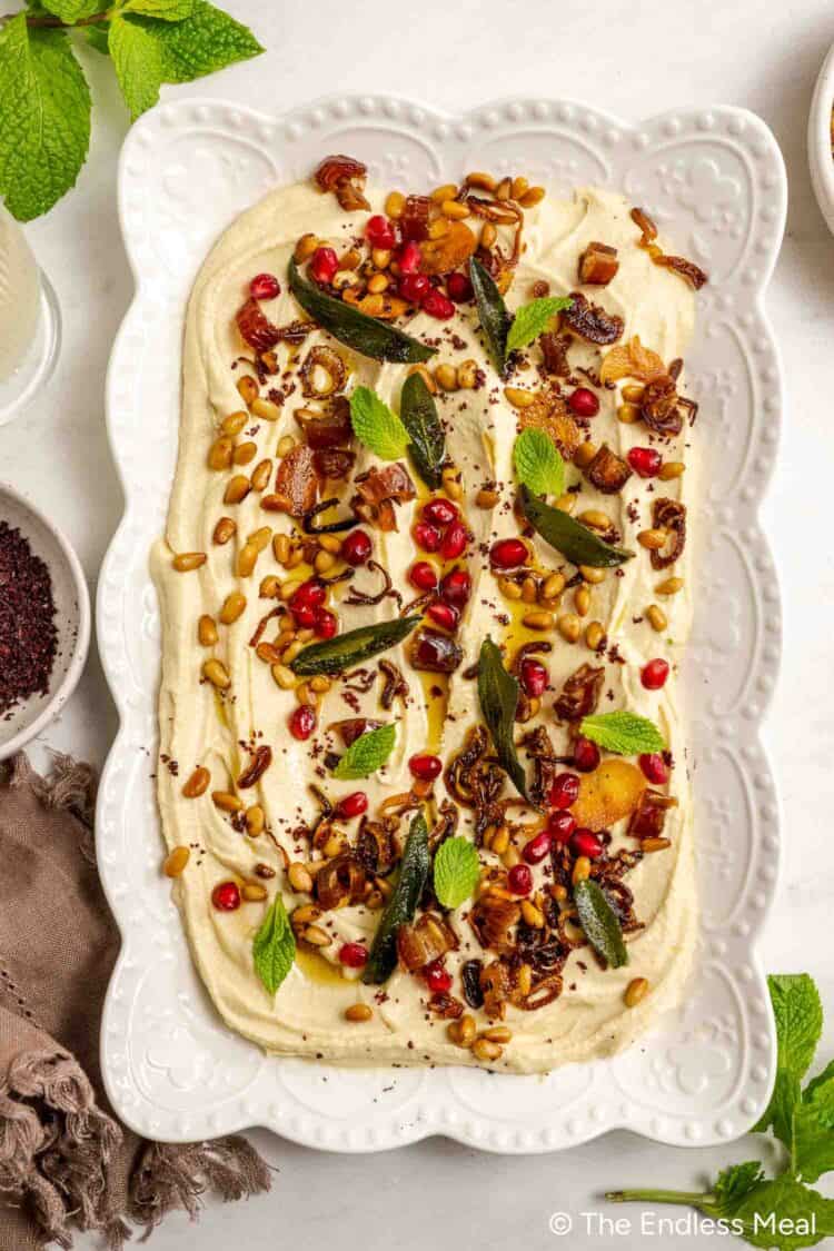 Party-Worthy Hummus (with Gorgeous Hummus Toppings)