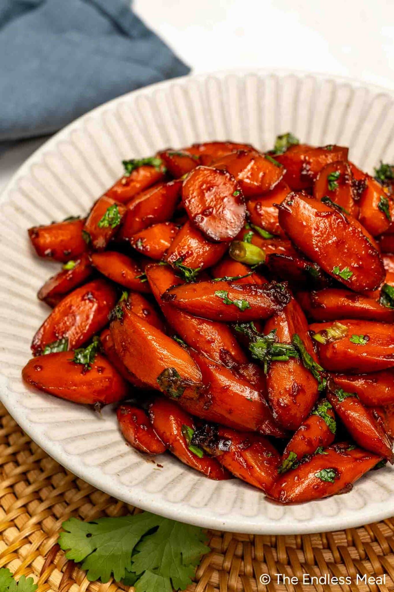 Sticky Asian-Style Glazed Carrots with Ginger, Garlic, and Soy