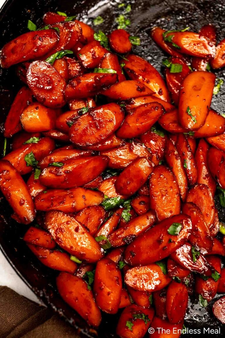 Sticky Asian-Style Glazed Carrots with Ginger, Garlic, and Soy